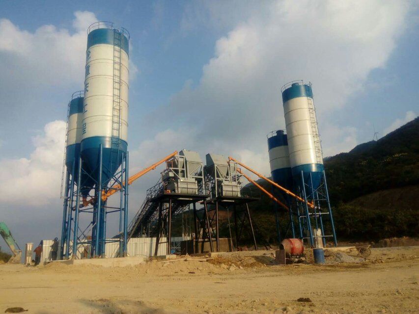 Concrete mixing plant installed in Bangladesh - Truseen Machinery