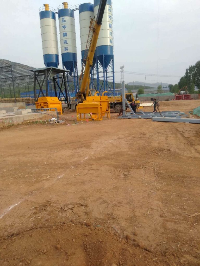 Concrete mixer installation drawing - Truseen Machinery