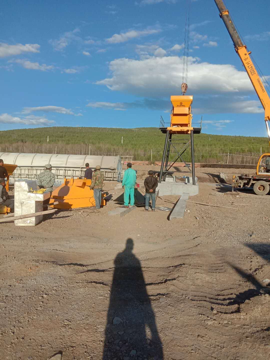 Concrete mixing plant has been installed - Truseen Machinery