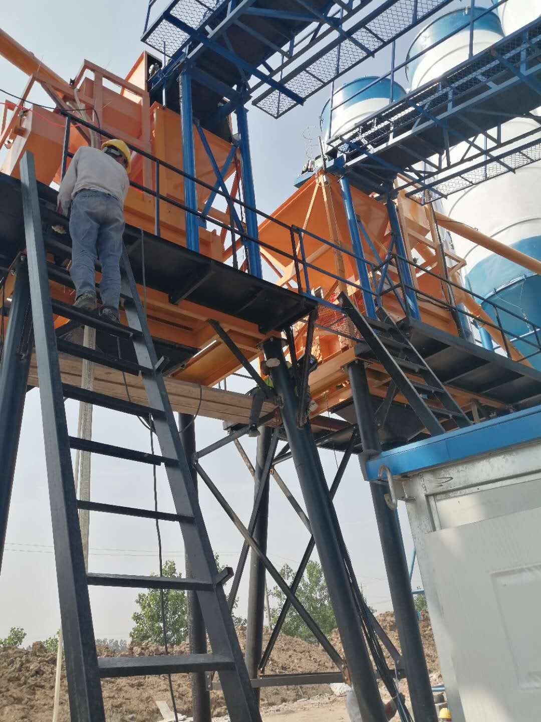 Concrete mixer installation drawing - Truseen Machinery
