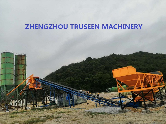 concrete mixing plant -in production - Truseen Machinery